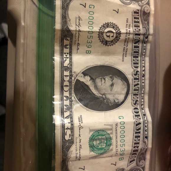 Other | Rare 1 Dollar Bill 1969 0000 Serial Numbers | Poshmark